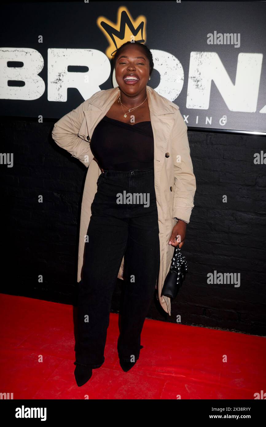 London, UK. 24th Apr, 2024. Foluso Falade attends the Bronx Boxing Club ...