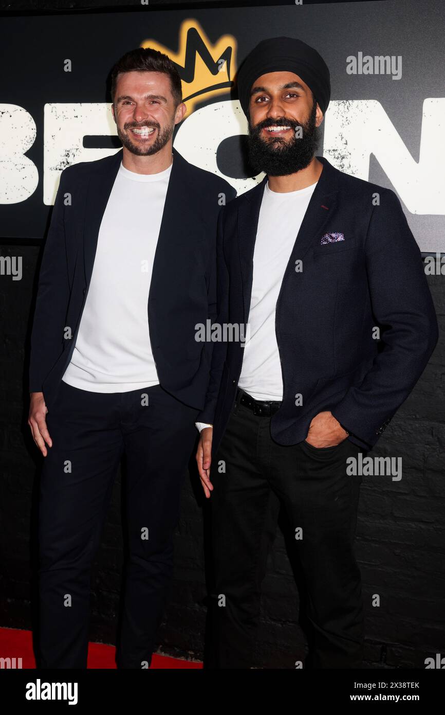 London, UK. 24th Apr, 2024. Phil Turner and Virdi Mazaria attend the ...
