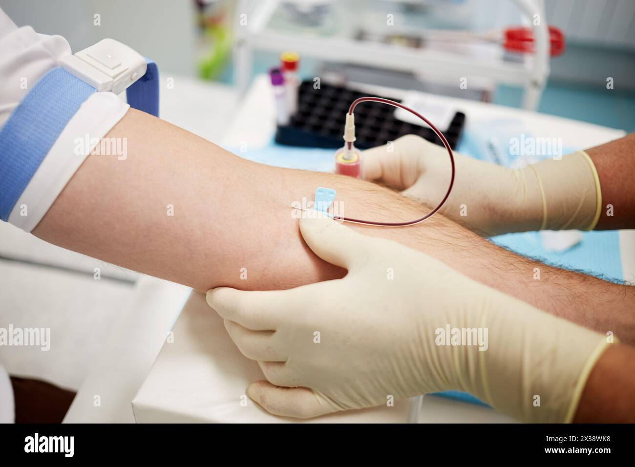 Syringe tourniquet needle arm hi-res stock photography and images - Alamy