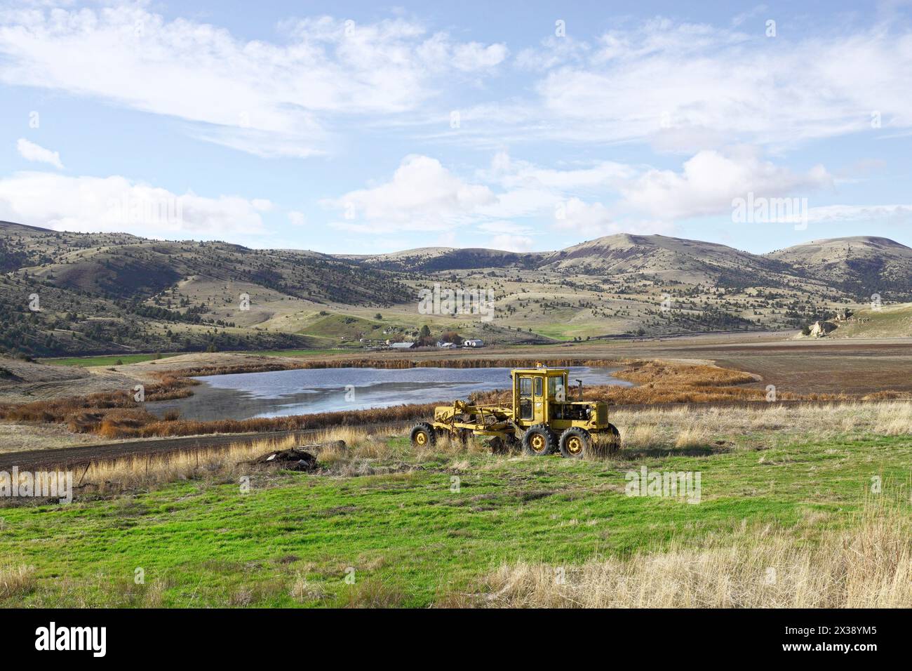 A scenic landscape in the high desert of Wheeler County, Oregon, along ...