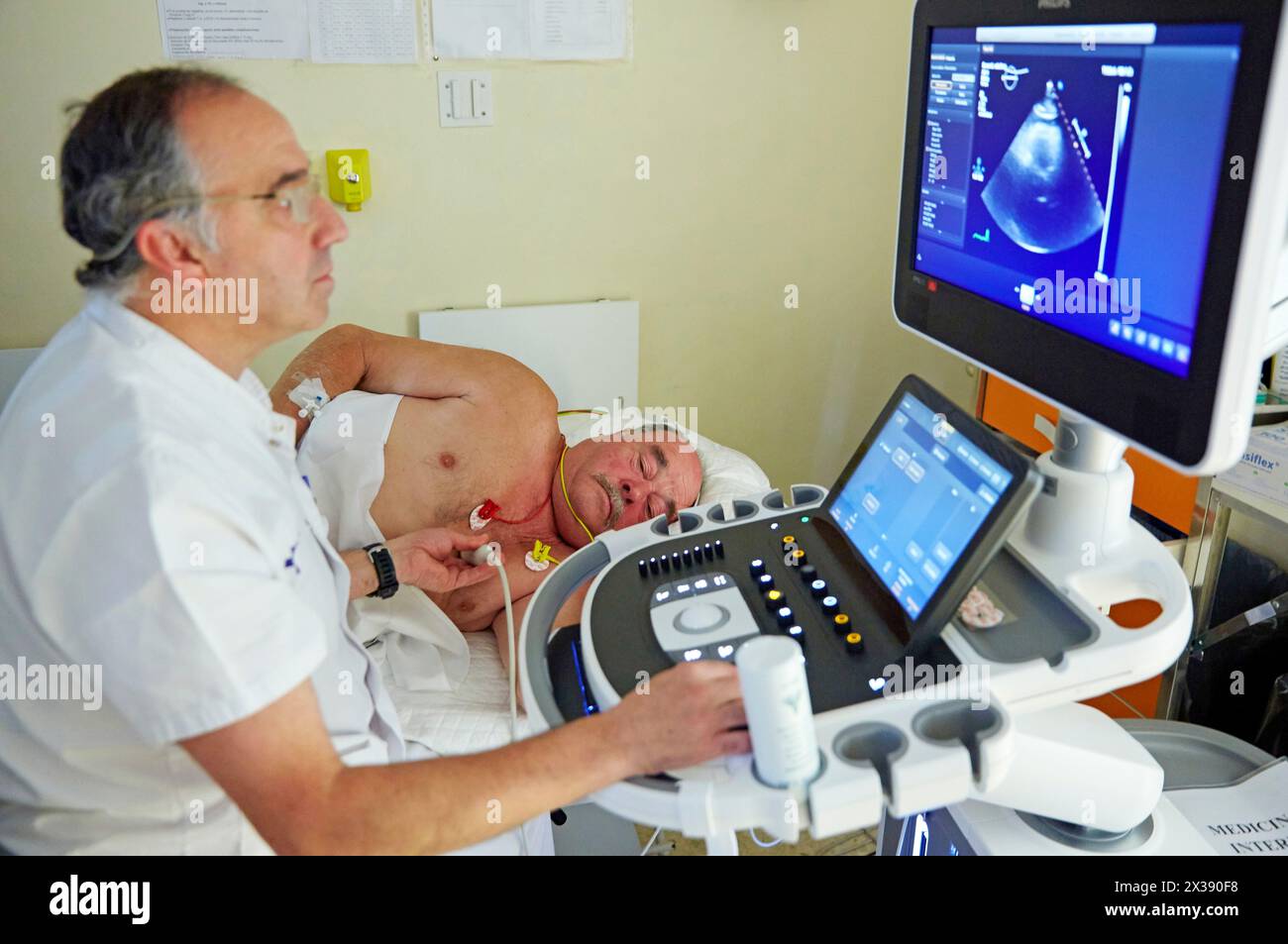 3D cardiac ultrasound, Hospital Donostia, San Sebastian, Gipuzkoa ...