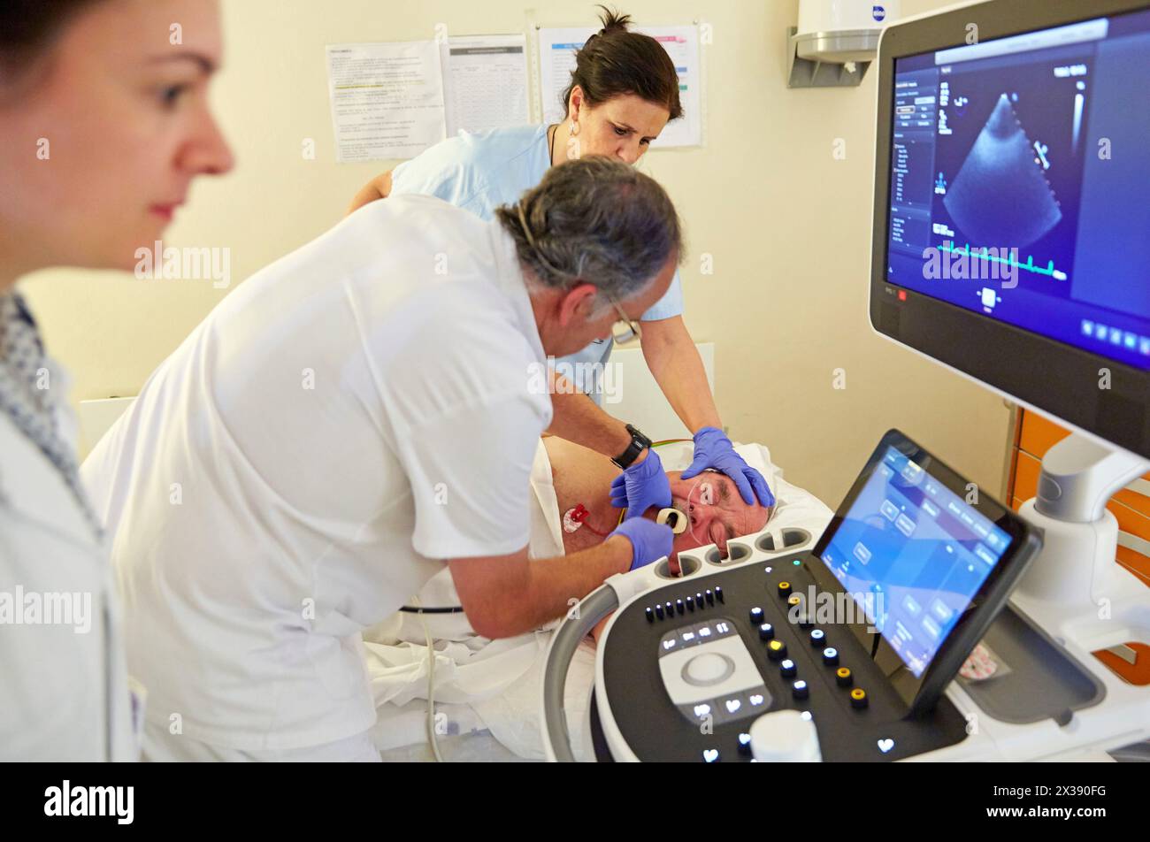 3D cardiac ultrasound, Hospital Donostia, San Sebastian, Gipuzkoa ...
