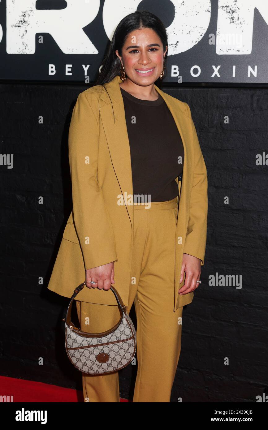 London, UK. 24th Apr, 2024. Amina Khan attends the Bronx Boxing Club ...