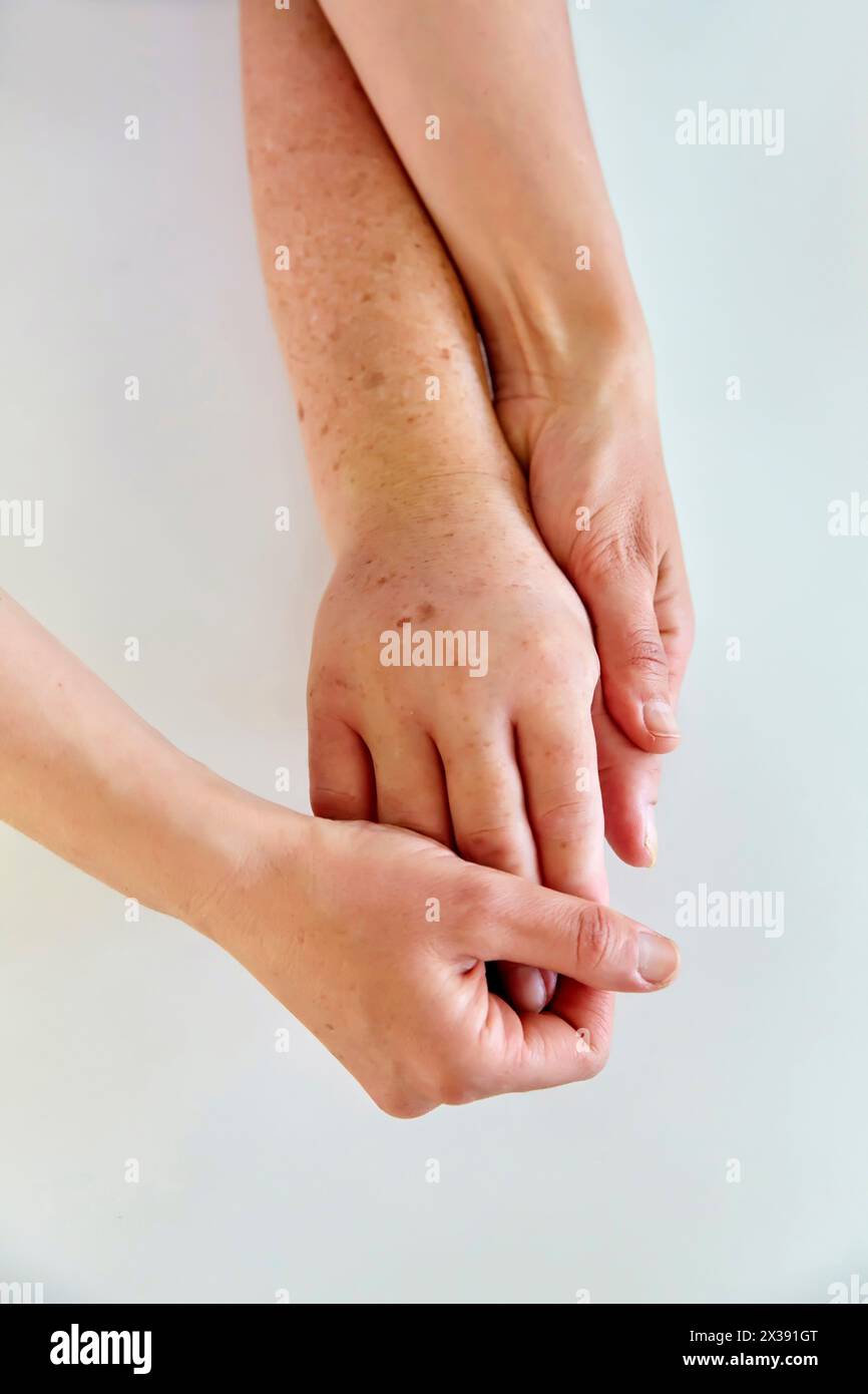 Occupational therapy, physiotherapy, hands: relaxing exercise ...