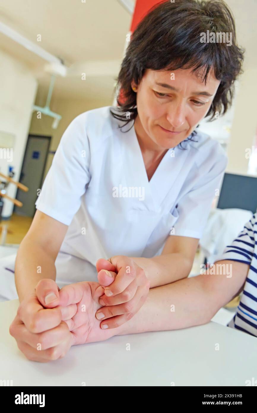 Occupational therapy, physiotherapy, hands: relaxing exercise ...