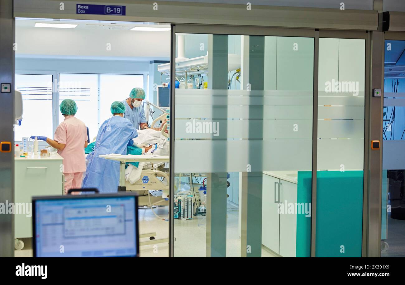 Intensive Care Unit ICU, Hospital Donostia, San Sebastian, Gipuzkoa ...