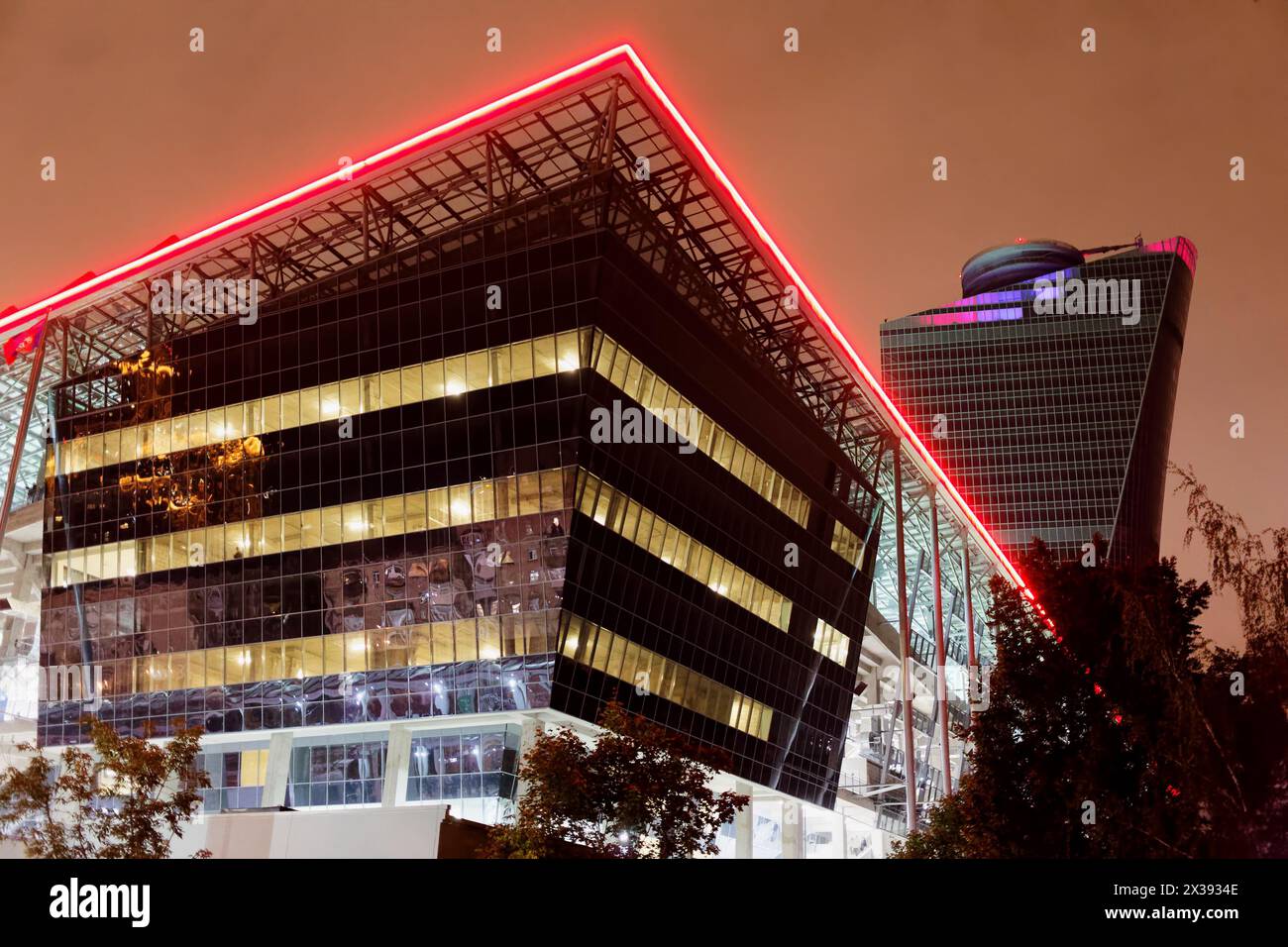 MOSCOW, RUSSIA - SEP 9, 2016: Buildings of new CSKA Arena sports ...