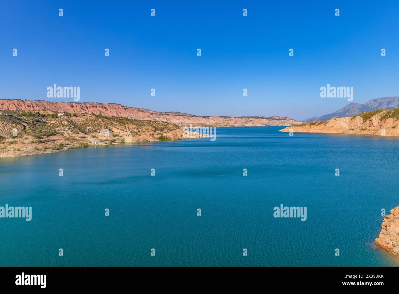 Lake Negratin reservoir, Sierra de Baza, Granada Province, Andalusia ...