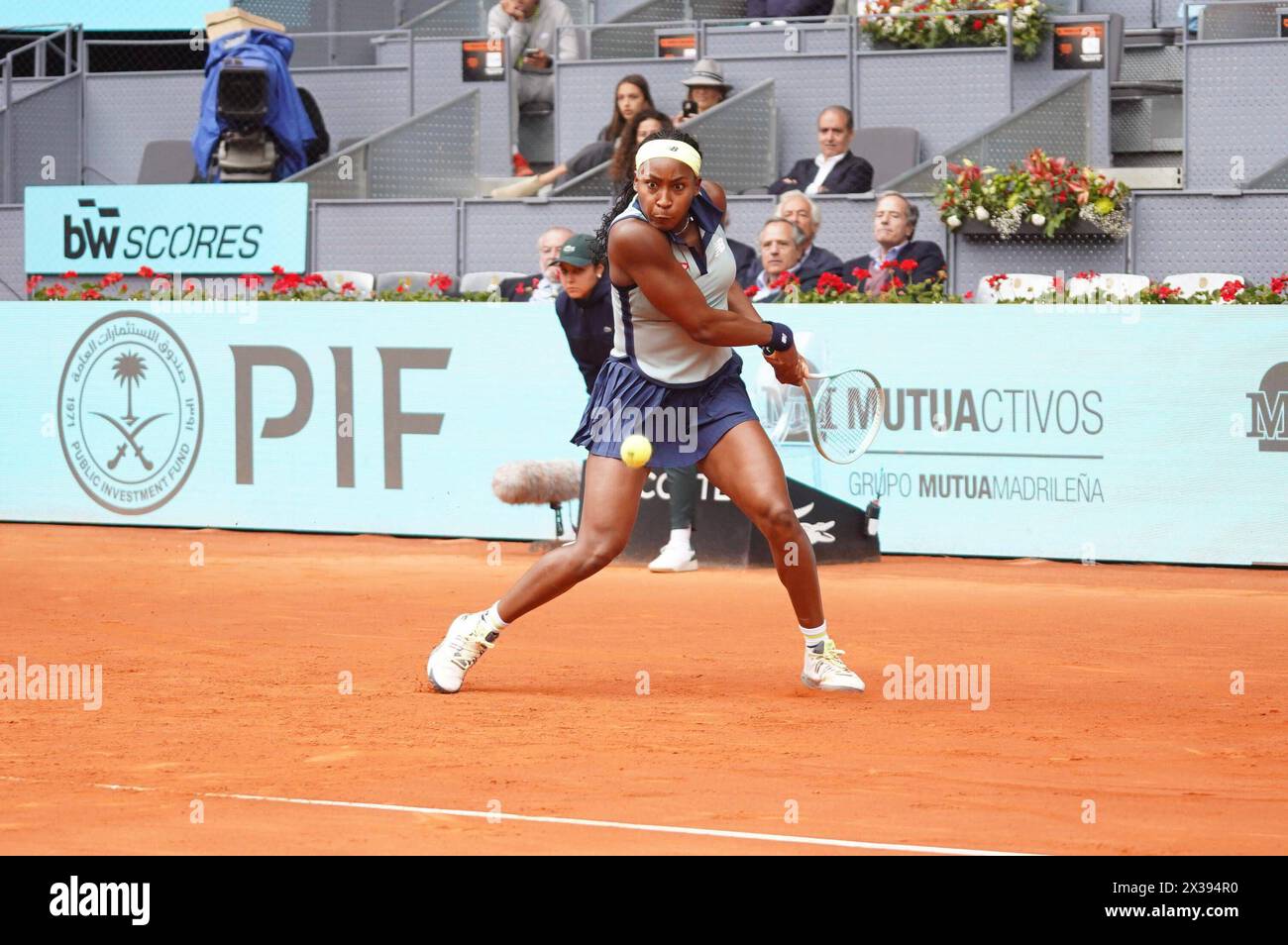 Madrid, Spain. 25th Apr, 2024. Masters 1000 Series Mutua Madrid Open 2024 at La Caja Mágica ...