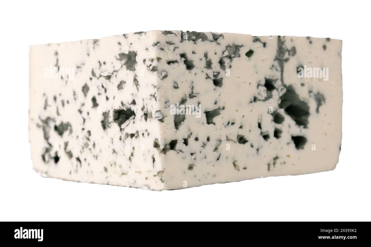 blue mold cheese isolated on white background with clipping path ...