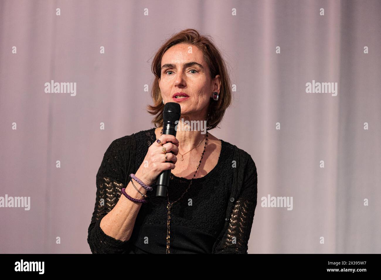 Munich, Germany. 25th Apr, 2024. Claudia Illi at the press conference ...