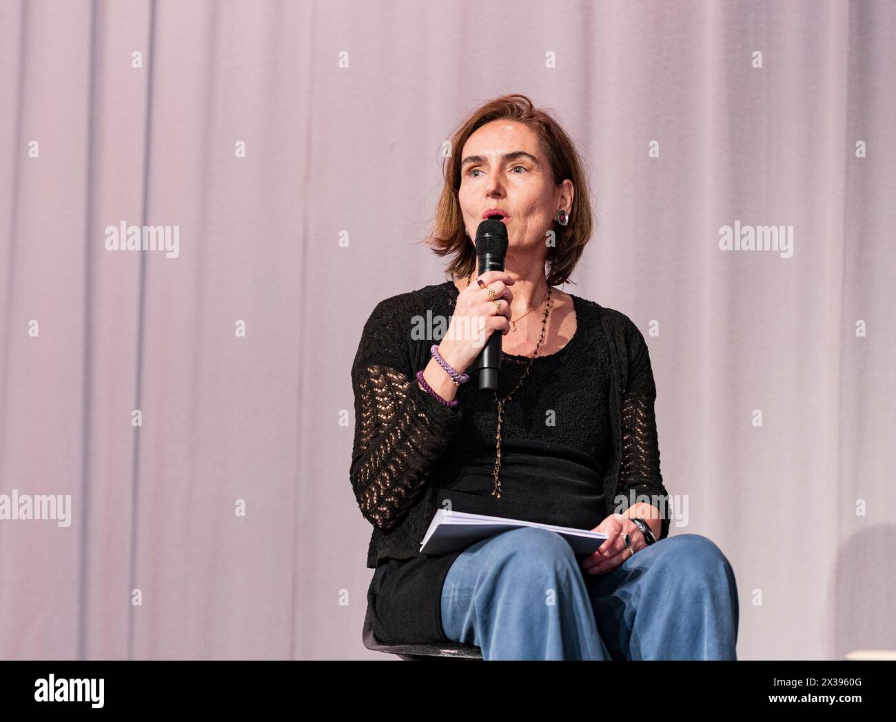 Munich, Germany. 25th Apr, 2024. Claudia Illi at the press conference ...