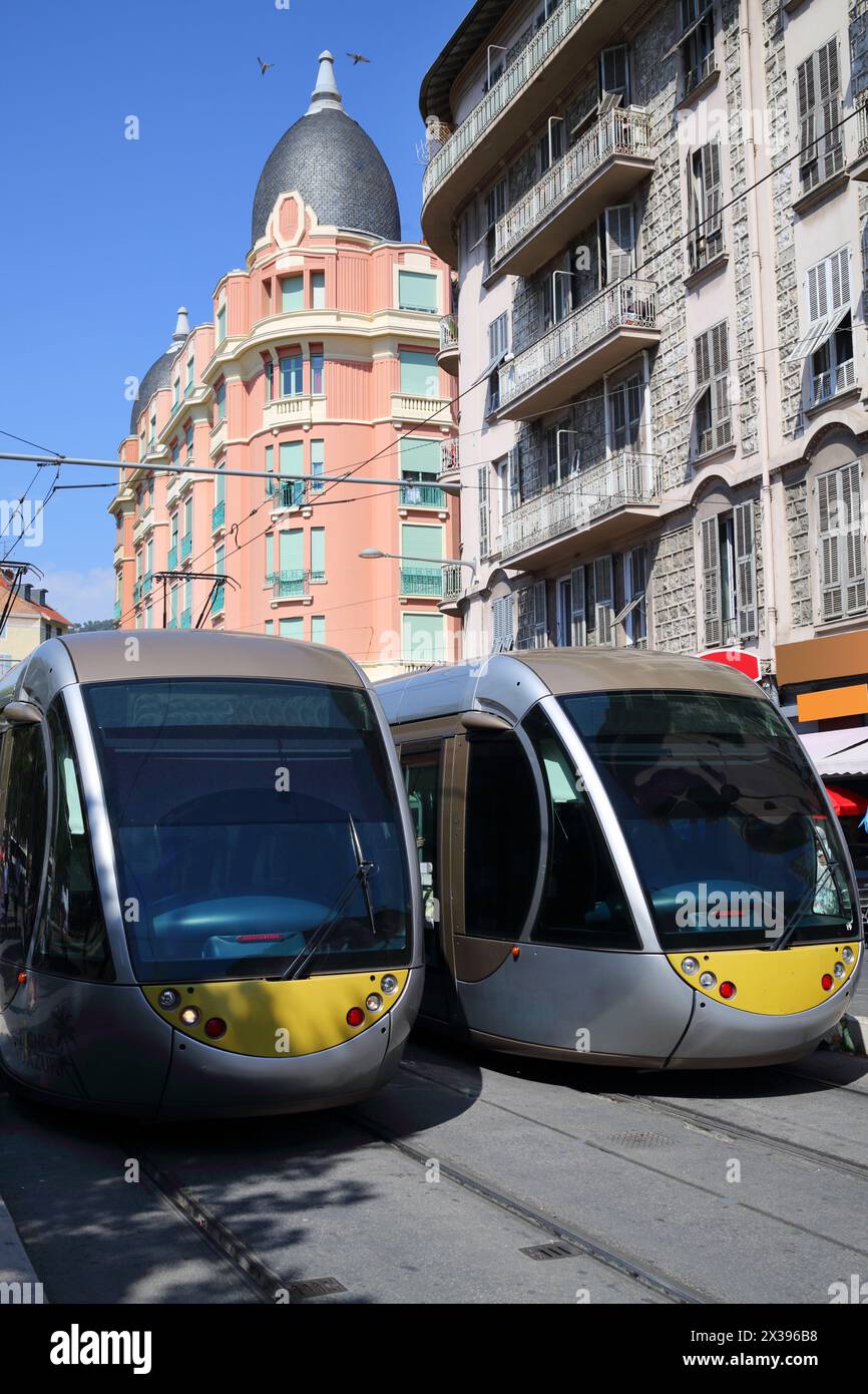 Tram nice france trams hi-res stock photography and images - Alamy