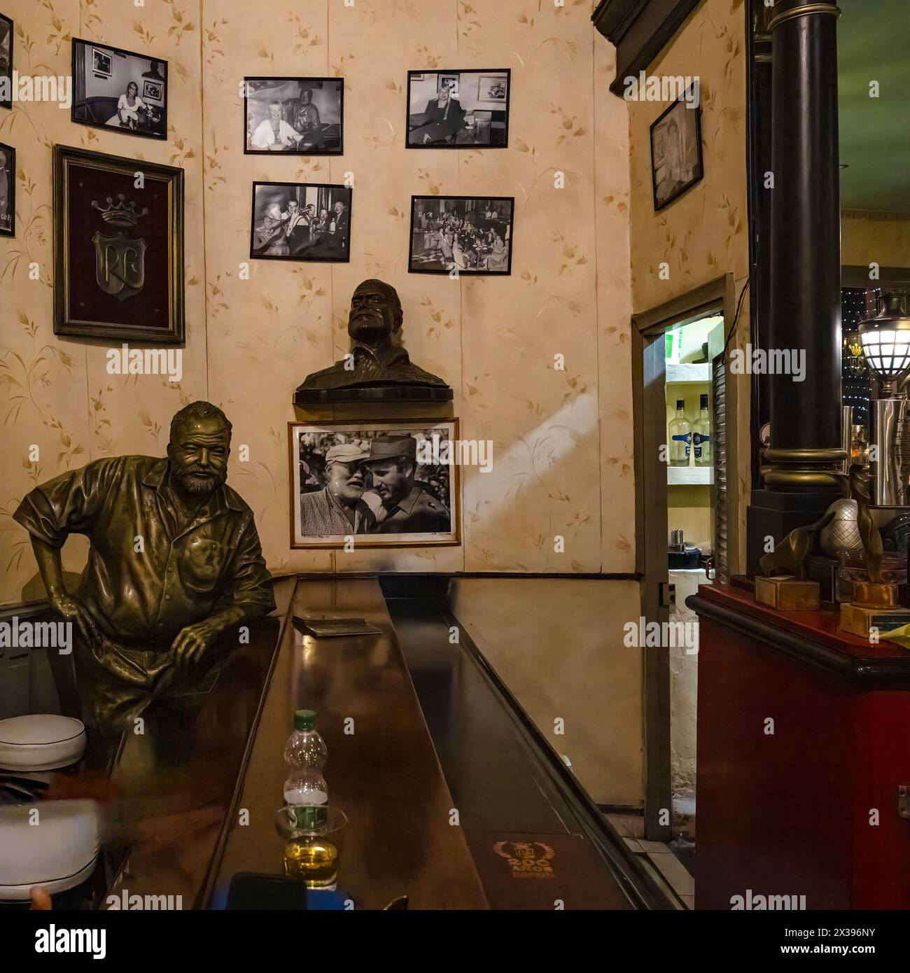 La Floridita bar, one of the favorite place of Hemingway. Havana, Cuba ...