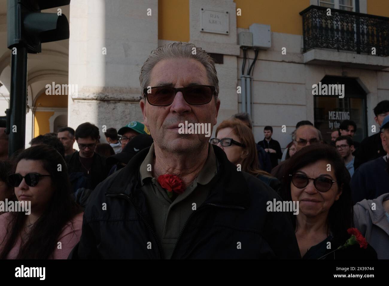 Lisbon, Portugal. 25th Apr, 2024. To mark the 50th anniversary of the ...