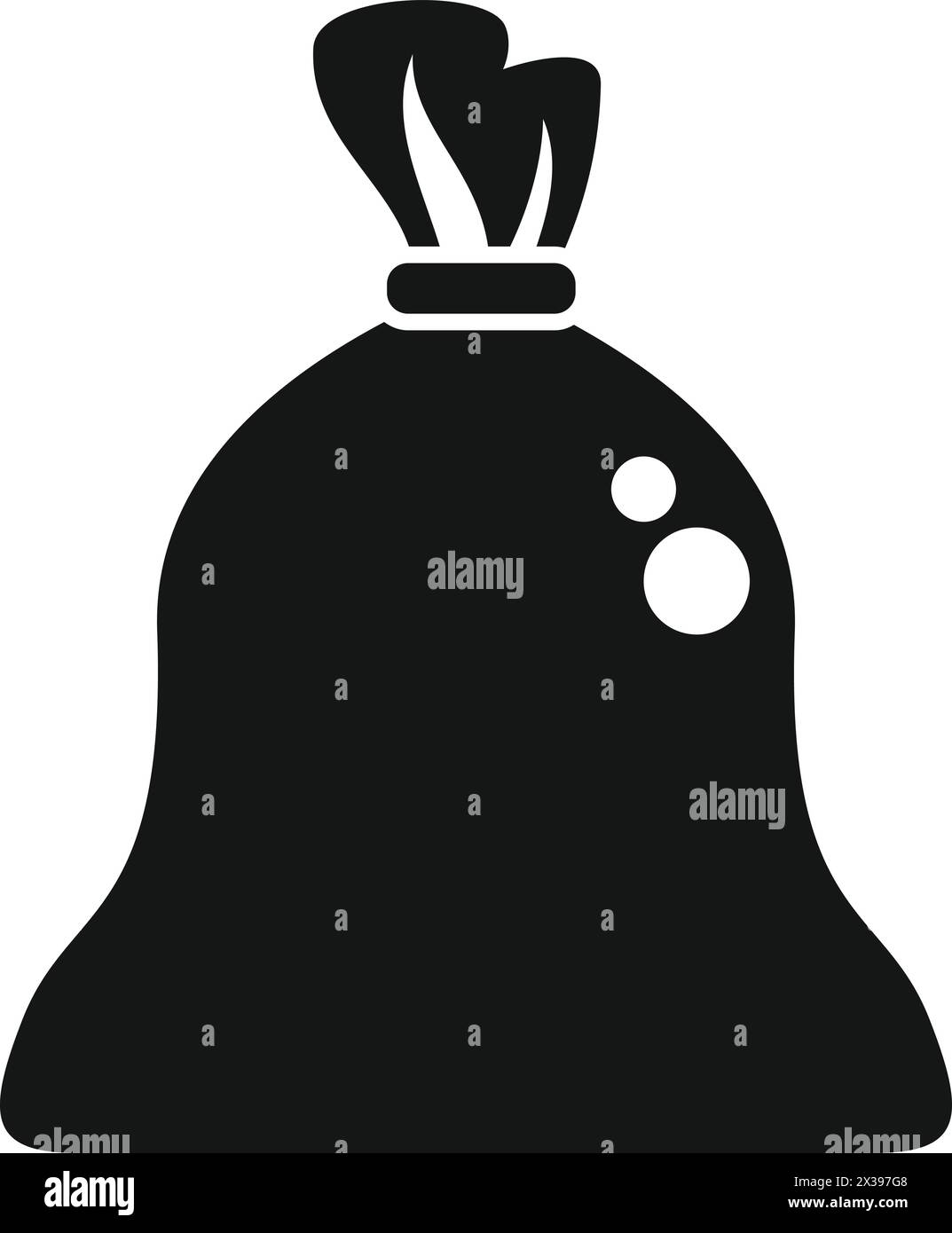 Big sack of garbage icon simple vector. Carry ecology. Recycled object ...