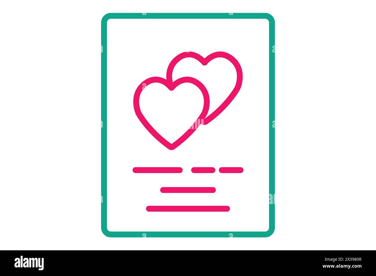 Wedding cards icon outline Stock Vector Images - Alamy