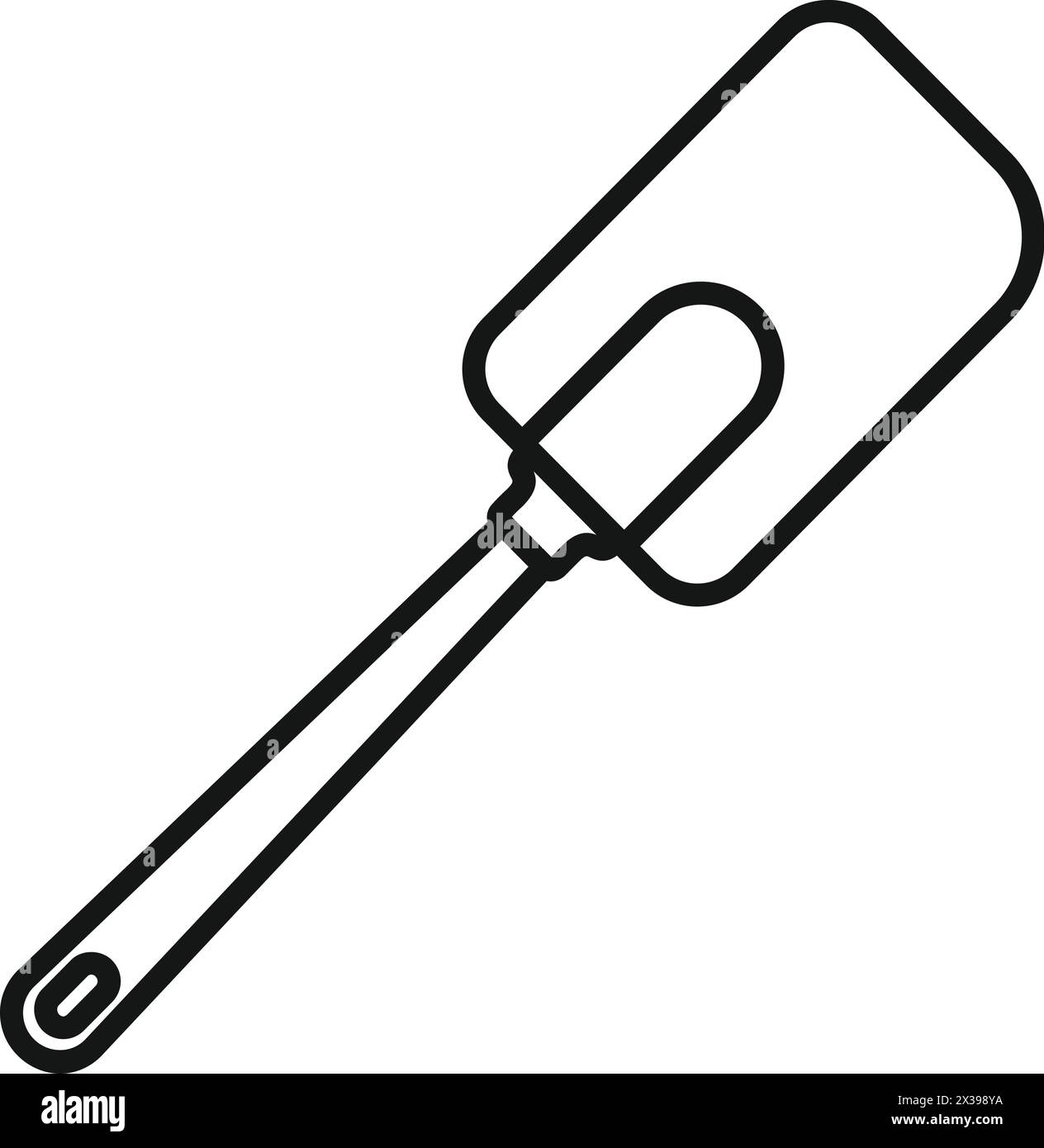 Modern spatula icon outline vector. Preparing food tool. Cook rustic ...