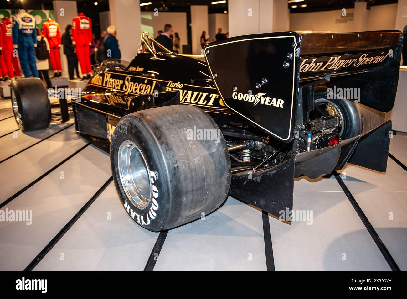 04/23/2024 Turin (Italy) The Lotus John Player Special 97T2 Renault ...