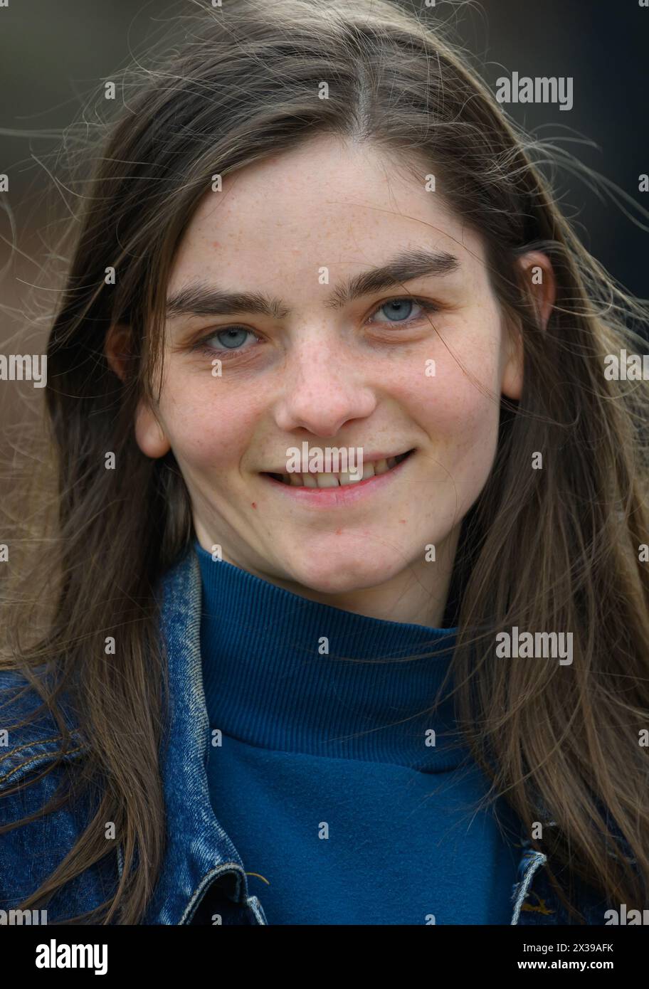 Dresden, Germany. 25th Apr, 2024. Actress Emilie Neumeister stands ...