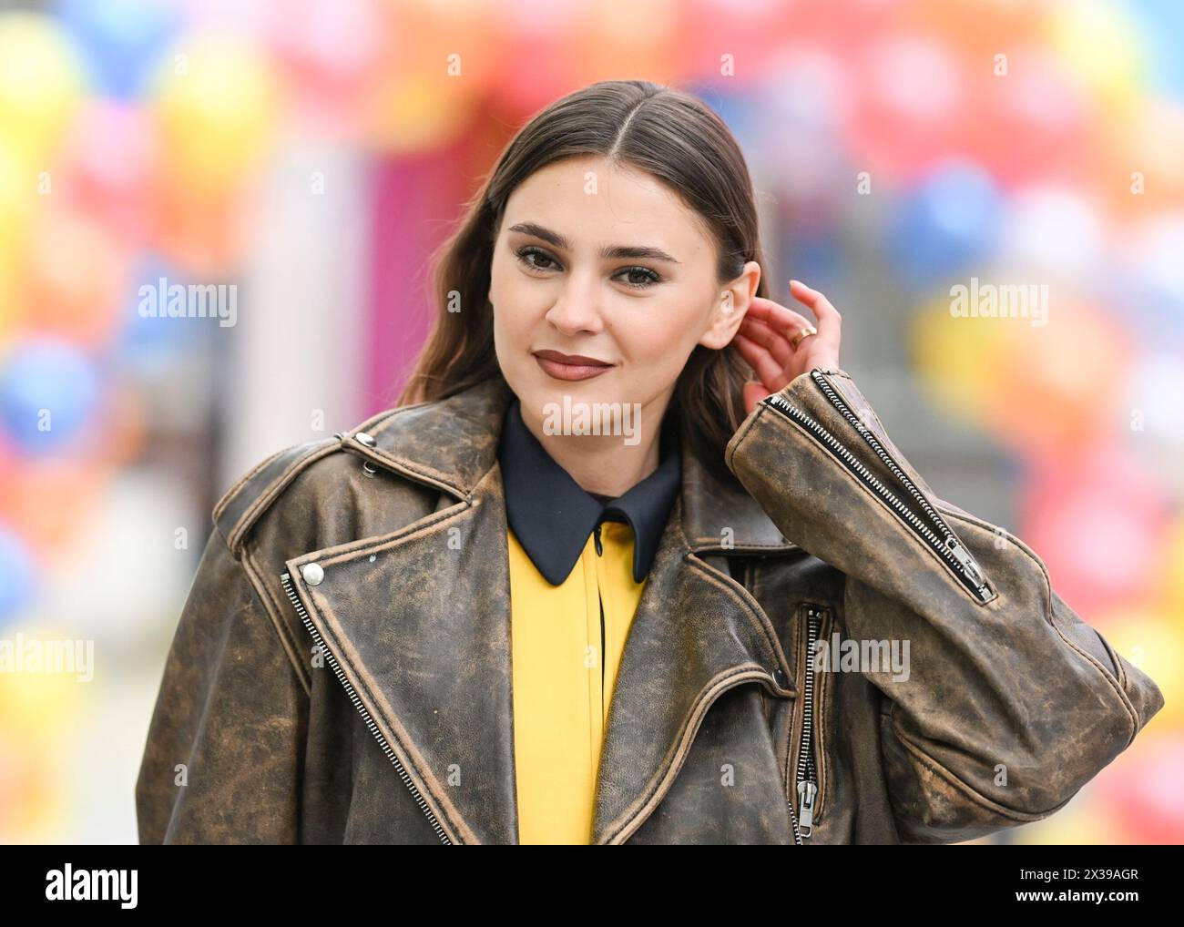 PRODUCTION - 25 April 2024, Berlin: Stefanie Giesinger, model and ...
