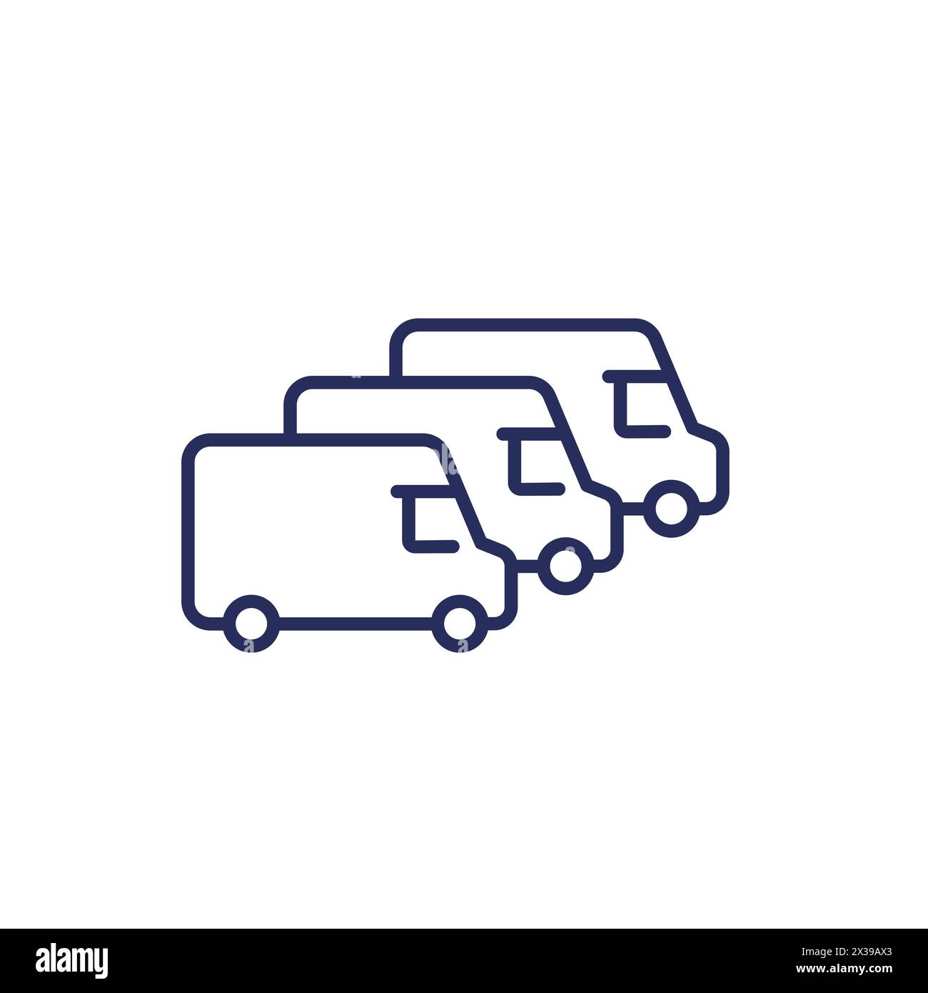 Company car fleet Stock Vector Images - Alamy