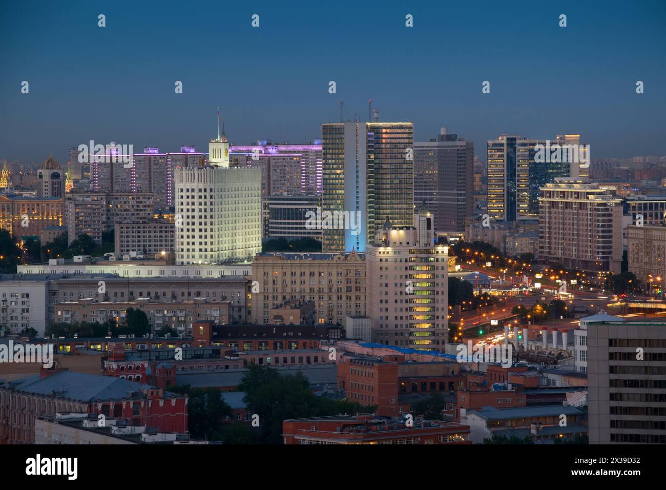 Russian flag on roof building hi-res stock photography and images - Alamy