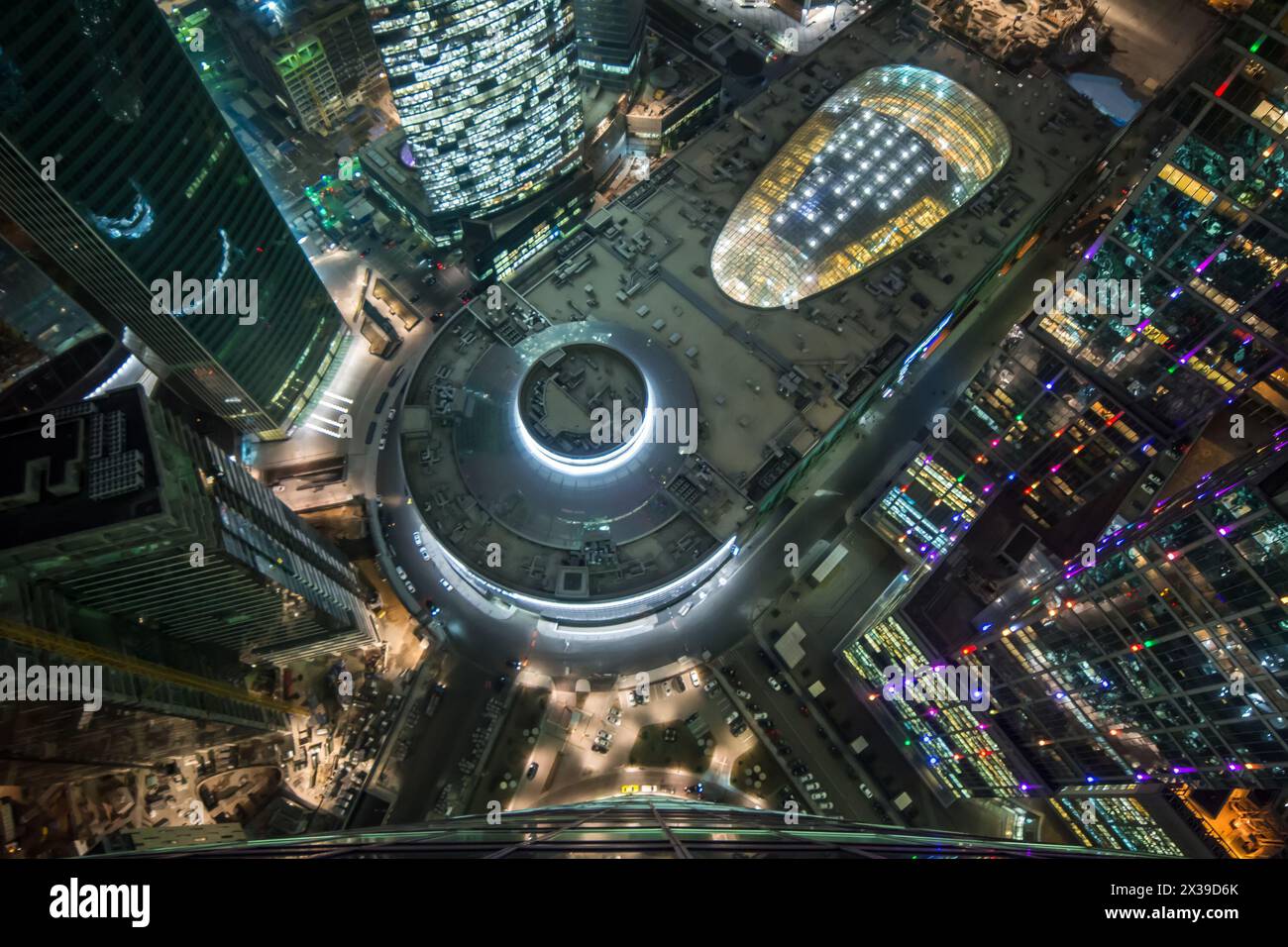 MOSCOW, RUSSIA - NOV 24, 2014: Top view of shopping and entertainment ...