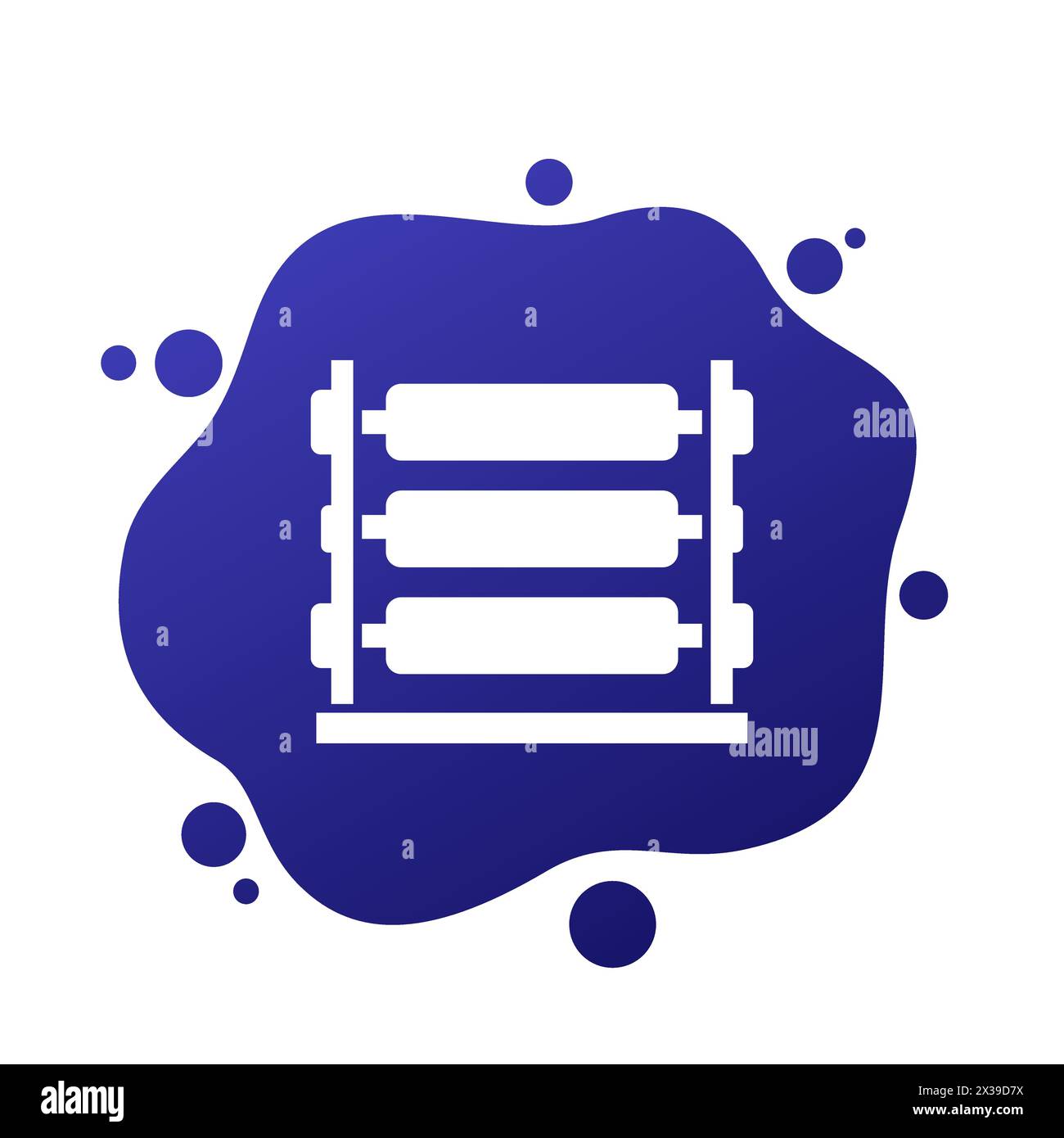 loom machine icon, textile manufacturing vector Stock Vector Image ...
