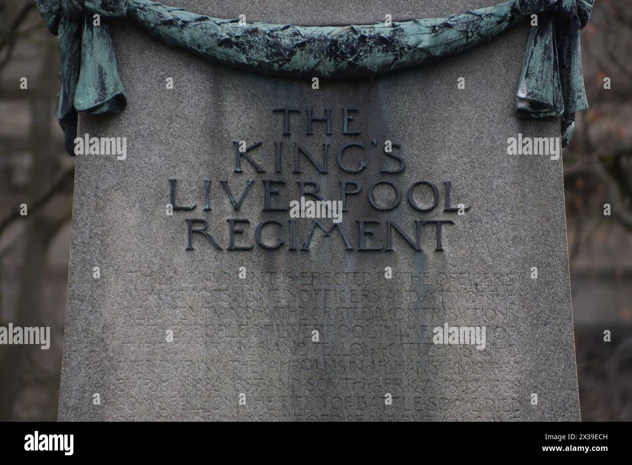 Kings liverpool regiment memorial hi-res stock photography and images ...
