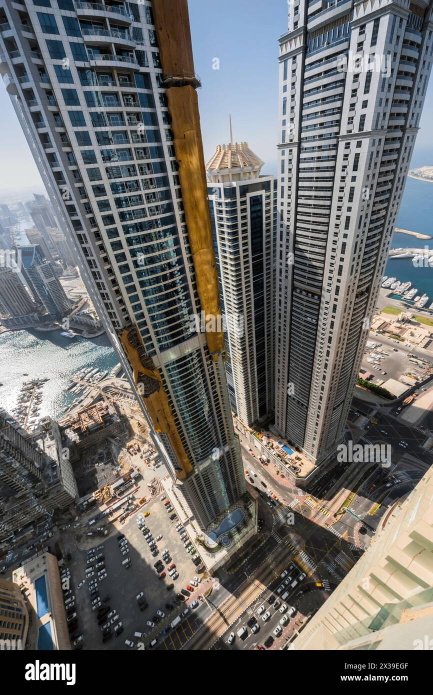 DUBAI, UAE - JAN 7, 2017: Princess Tower in Dubai Marina area, The ...