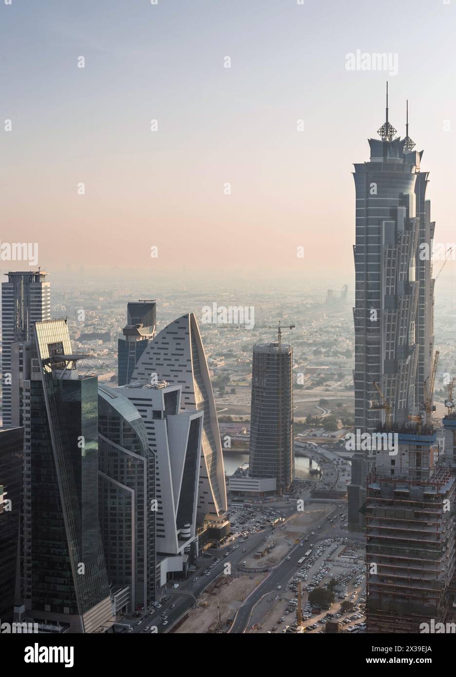 DUBAI, UAE - JAN 9, 2017: JW Marriott Marquis , Height of JW Marriott ...