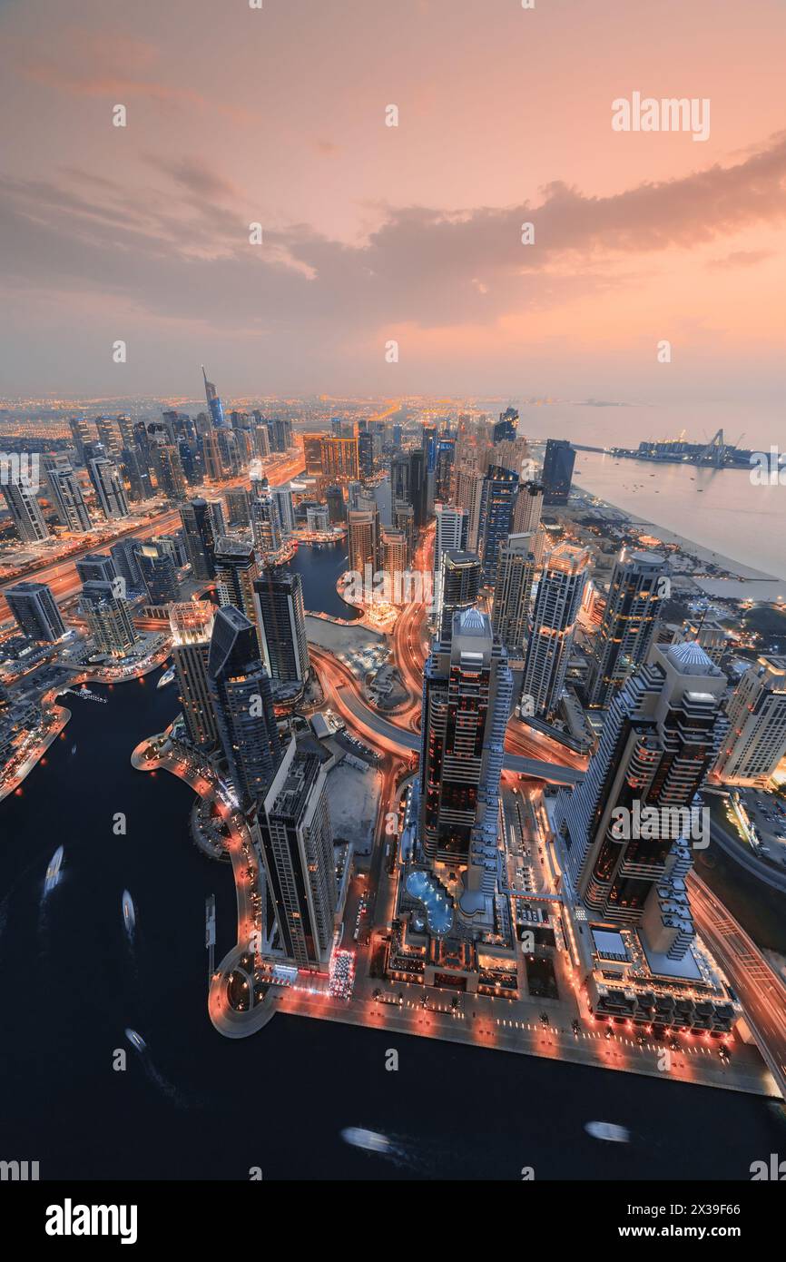 Dubai business bay area during hi-res stock photography and images - Alamy