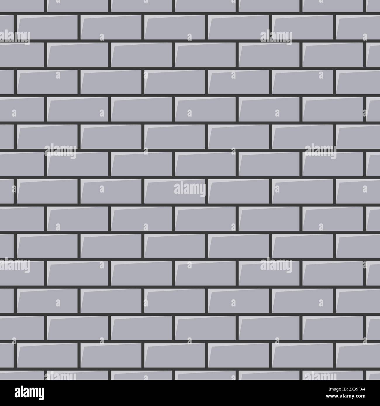Grey brick wall texture. Seamless background. Vector illustration Stock ...
