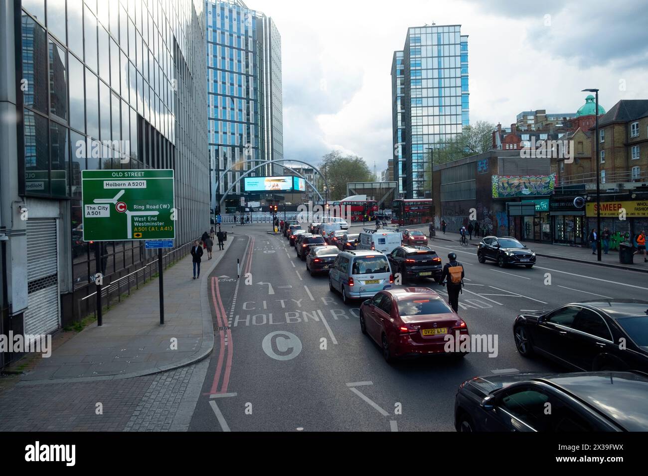 View of White Collar Factory exterior modern building facade and The ...