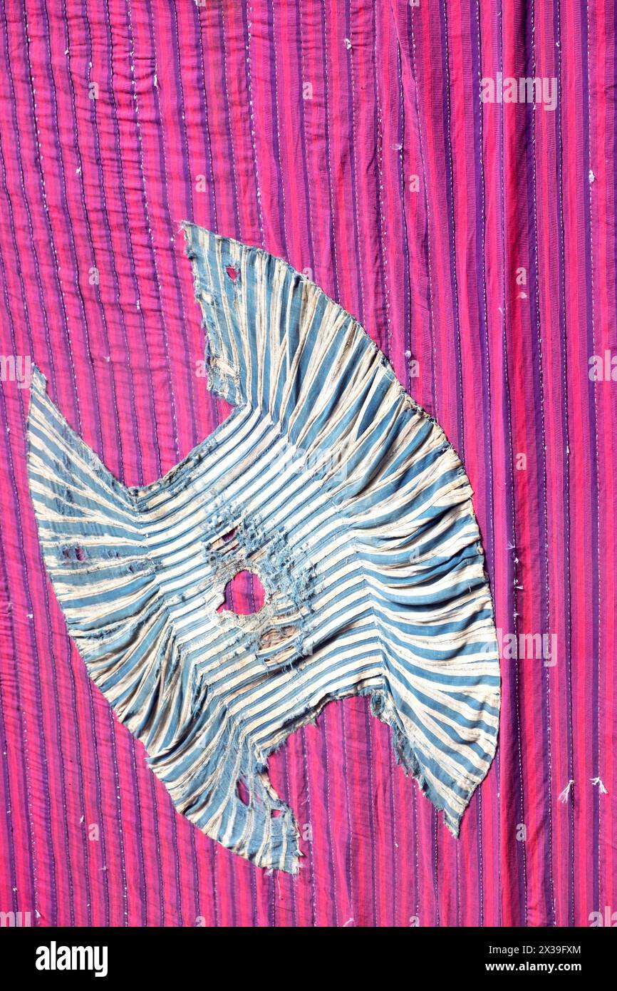 Ibrahim Mahama textile fabric art exhibition installation 'Purple ...