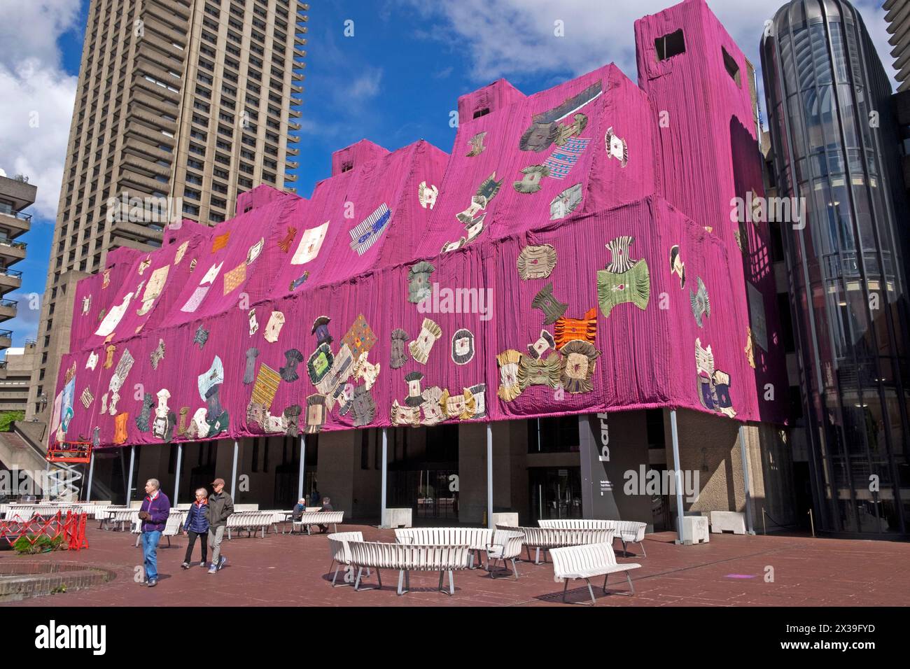 Ibrahim Mahama textile fabric art exhibition installation 'Purple ...