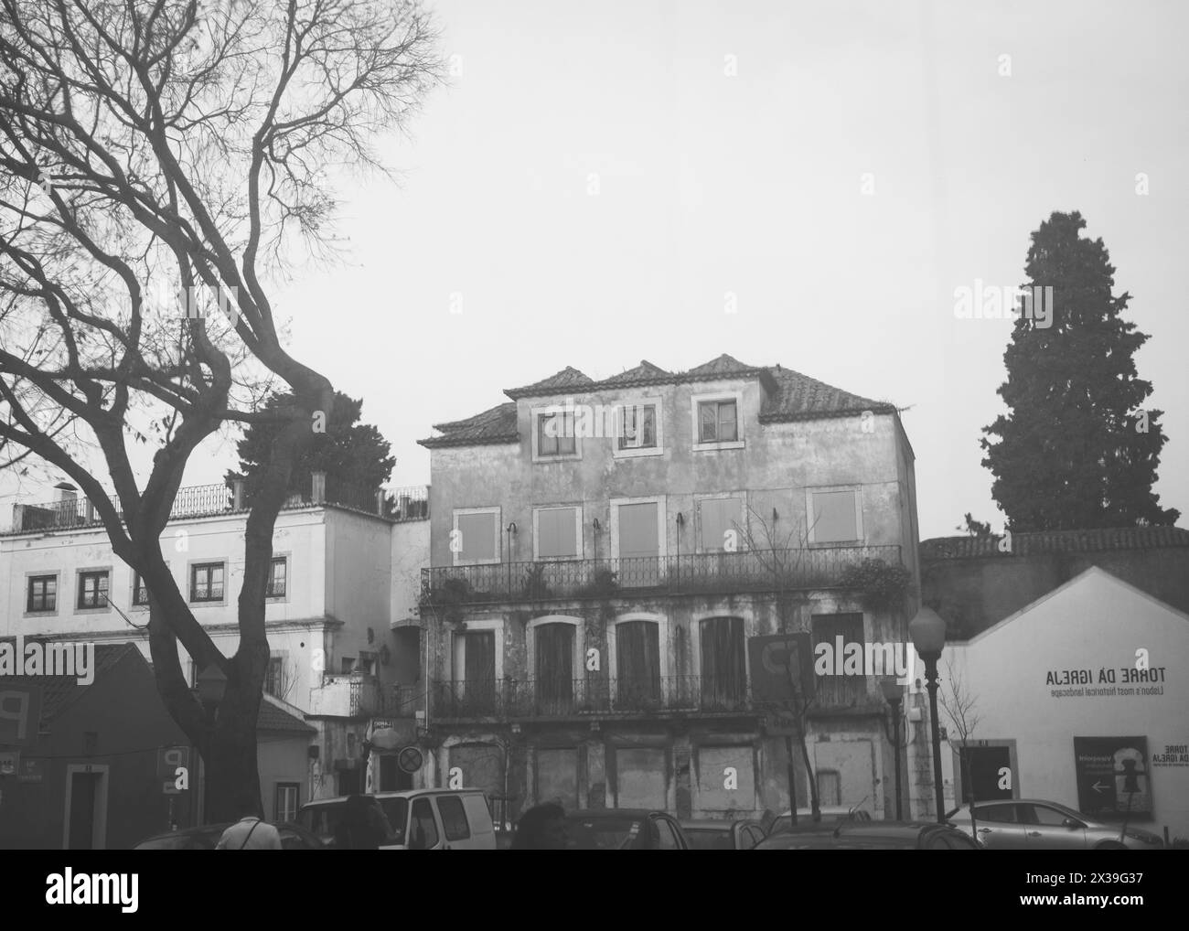 Old charming house Black and White Stock Photos & Images - Alamy