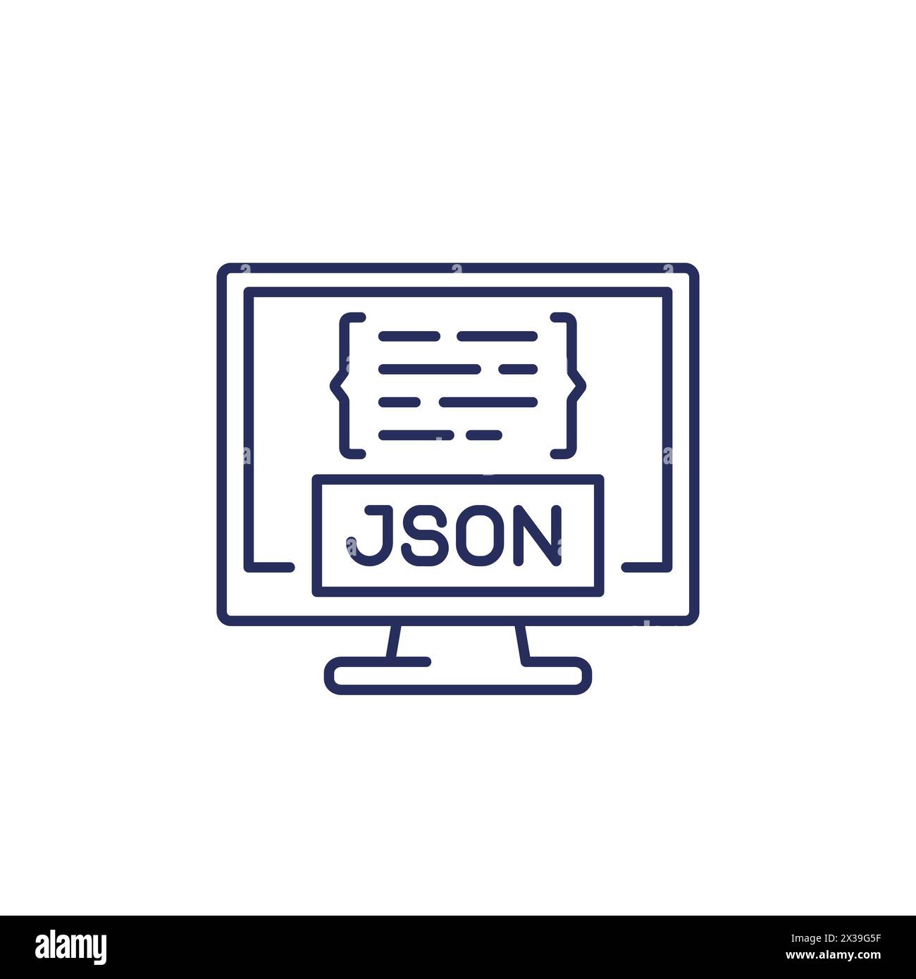 JSON line icon with a computer Stock Vector Image & Art - Alamy JSON line icon with a computer Stock Vector Image & Art - Alamy