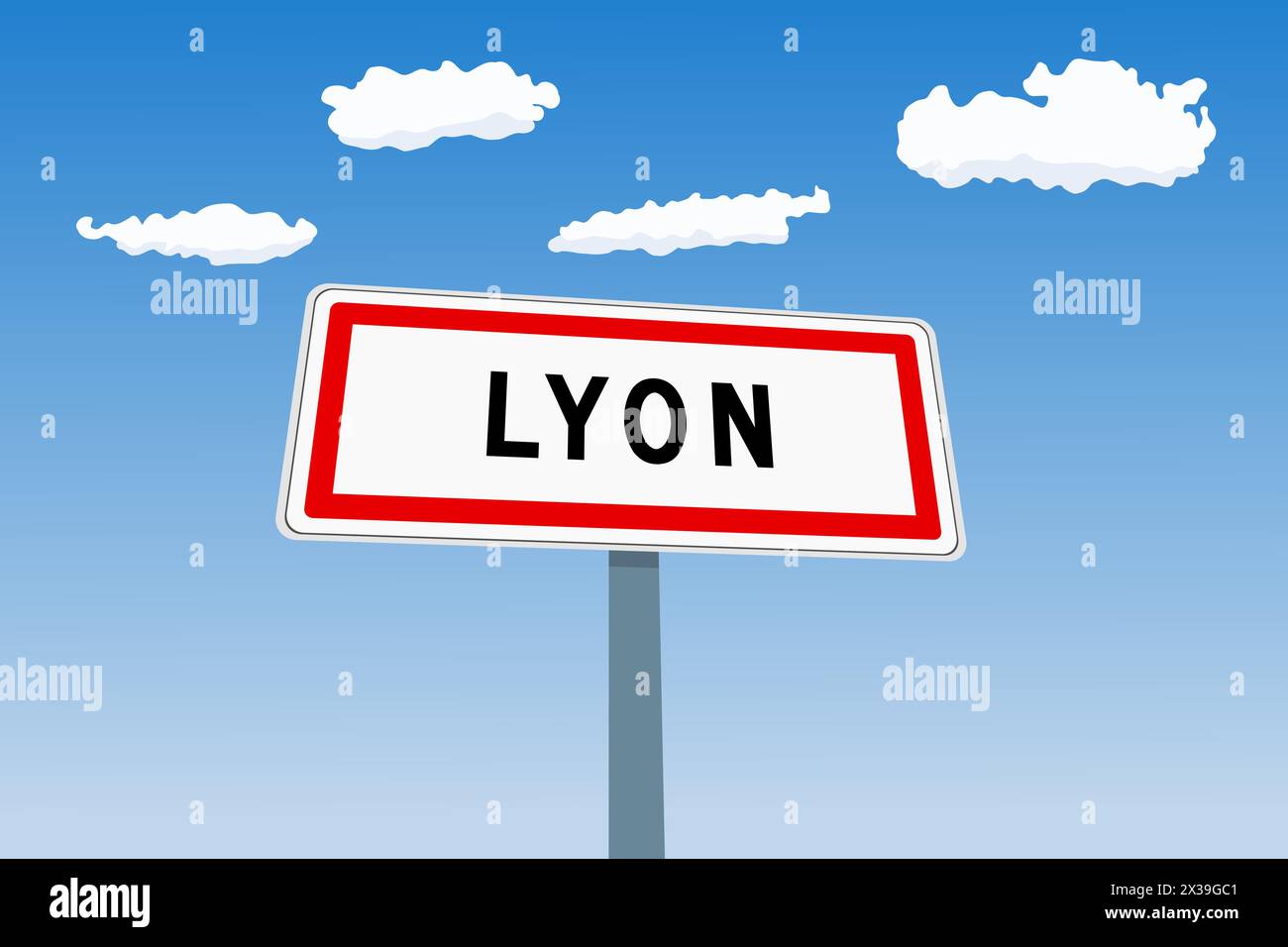 Welcome to lyon Stock Vector Images - Alamy