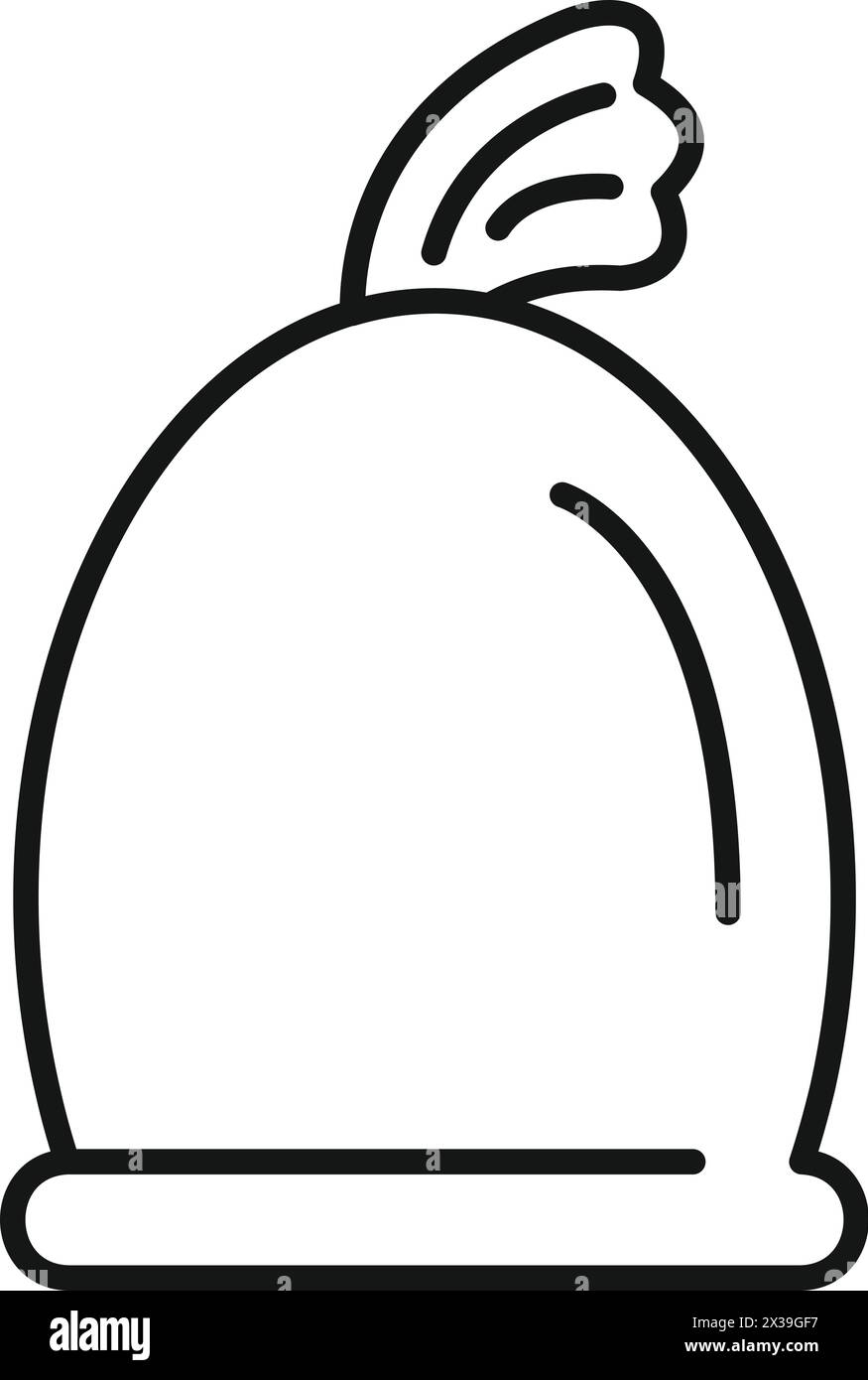 Recycled black plastic sack Stock Vector Images - Alamy