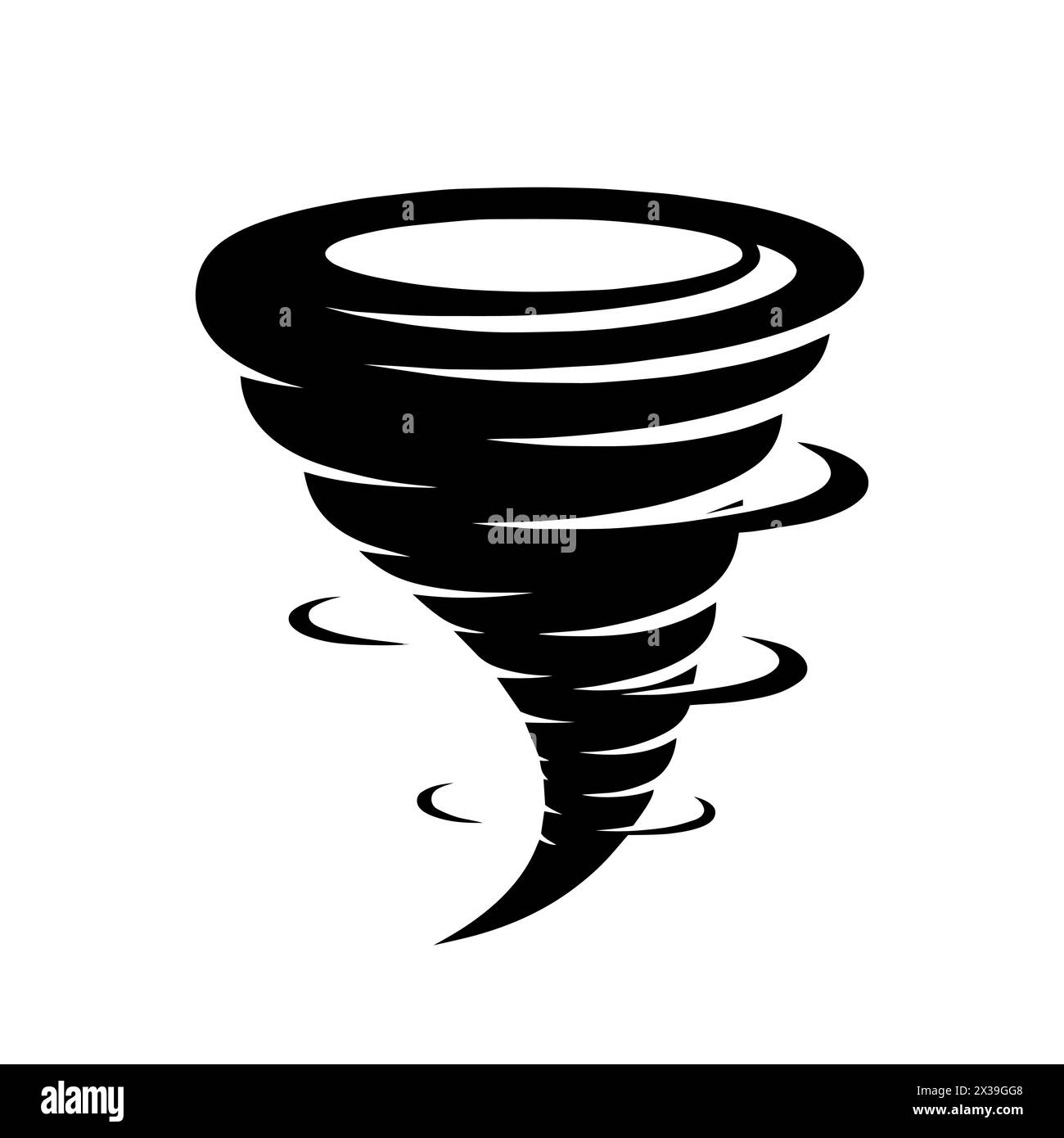 Tornado icon. Hurricane symbol. Black typhoon icon isolated on white ...