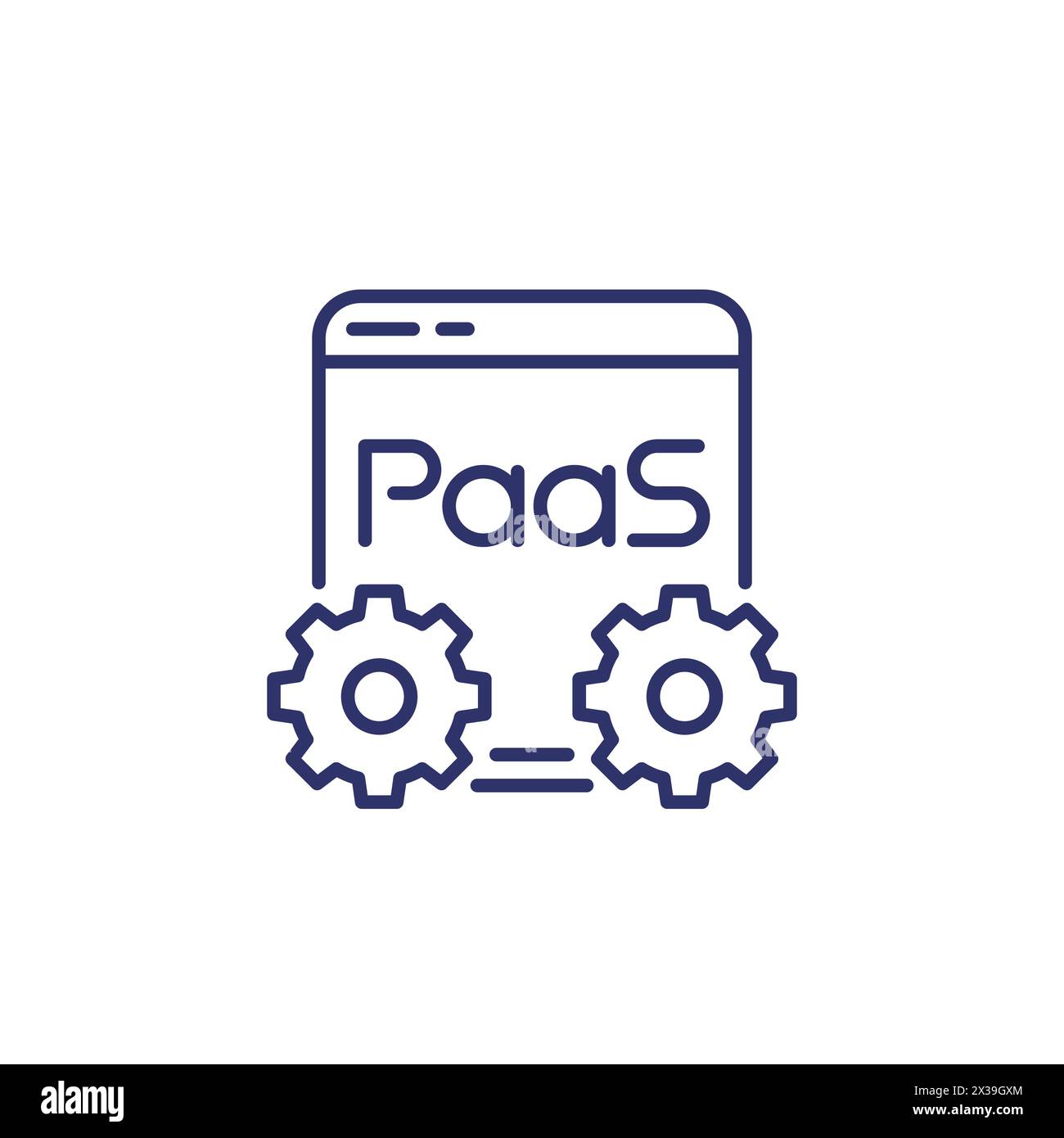 Paas platform service icon Stock Vector Images - Alamy