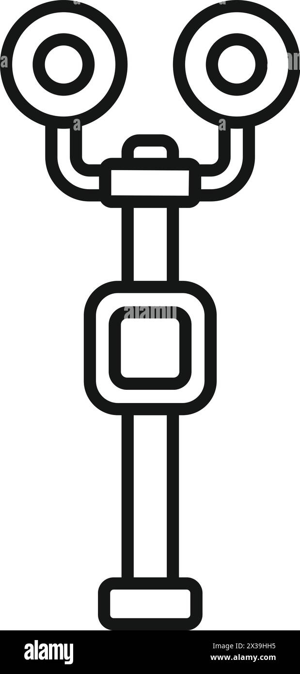 Direction traffic lights icon outline vector. Open side pass. Danger ...