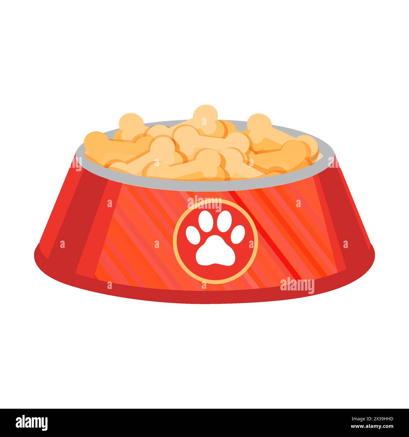 Pet bowl icon vector Cut Out Stock Images & Pictures - Alamy