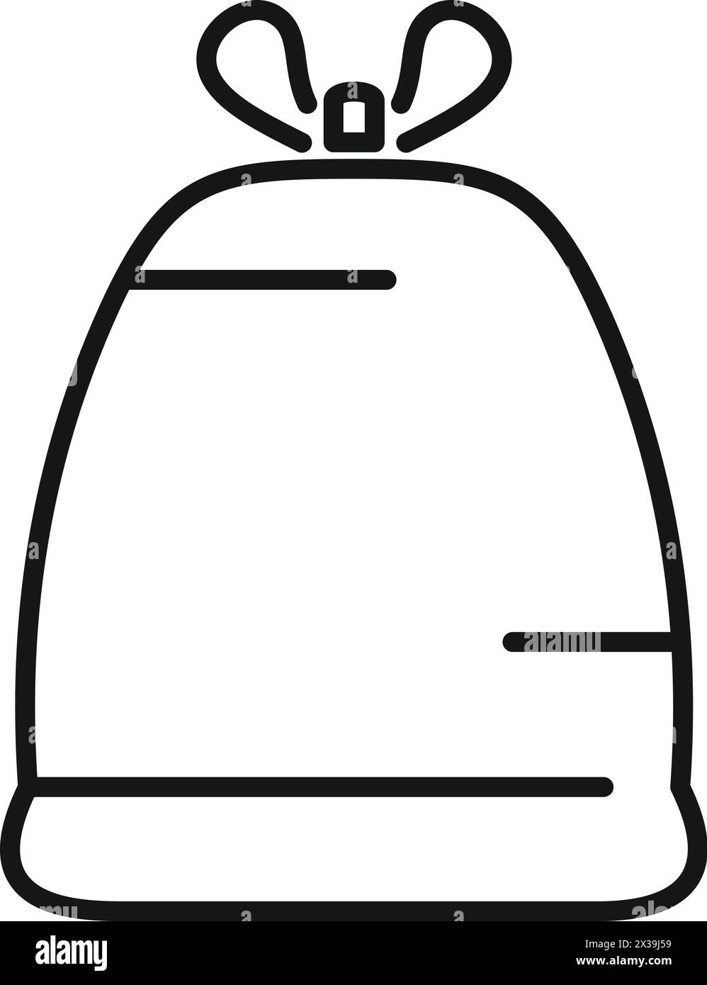 Plastic trash bag icon outline vector. Clean urban general. Pollution ...