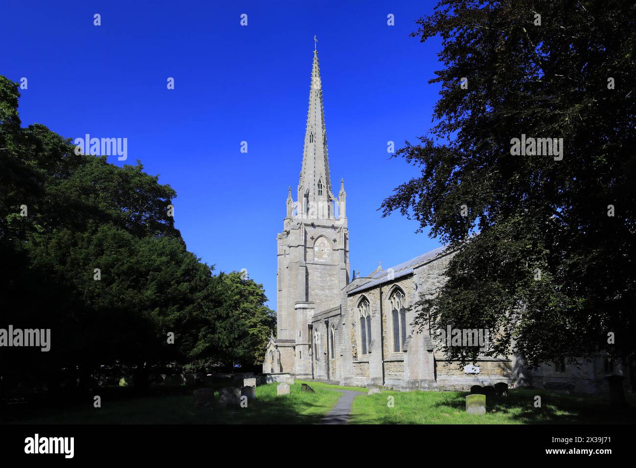 Spring view over the Parish Church of Saint Mary and Saint Nicolas ...