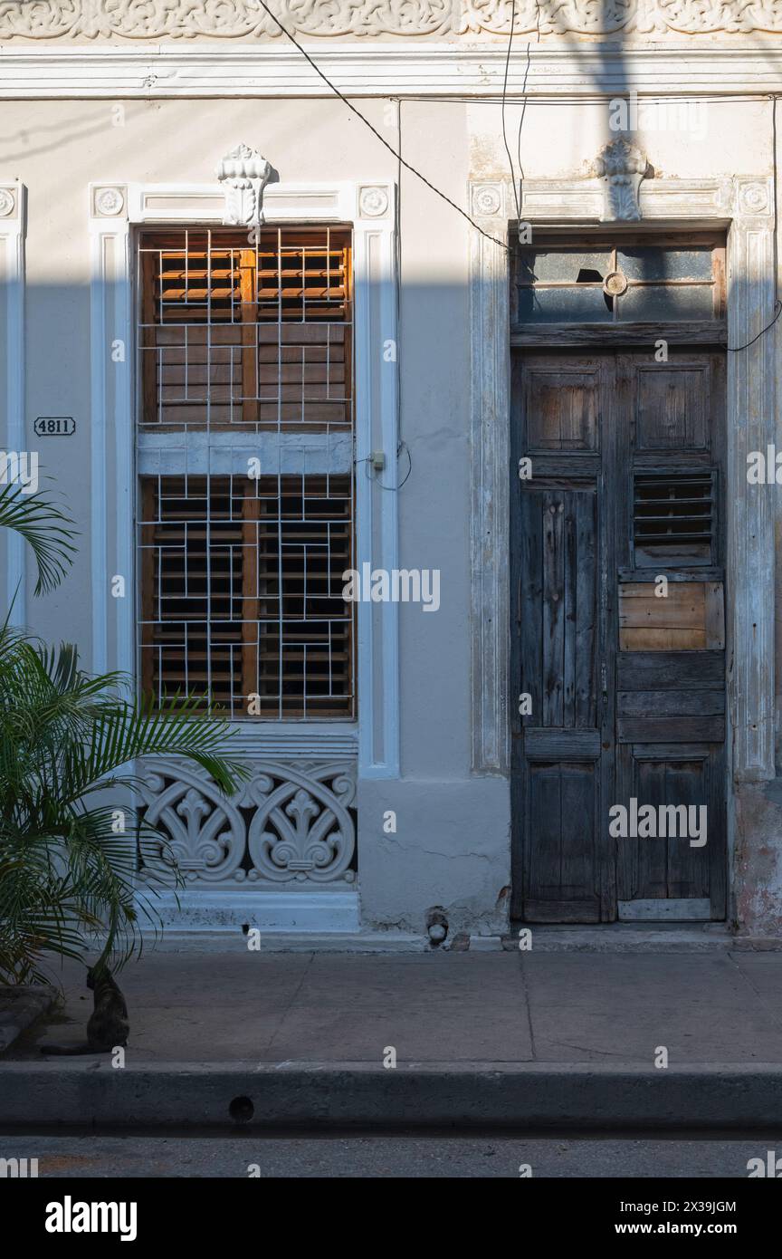 A typical old rundown property, which are often still lived in, that ...