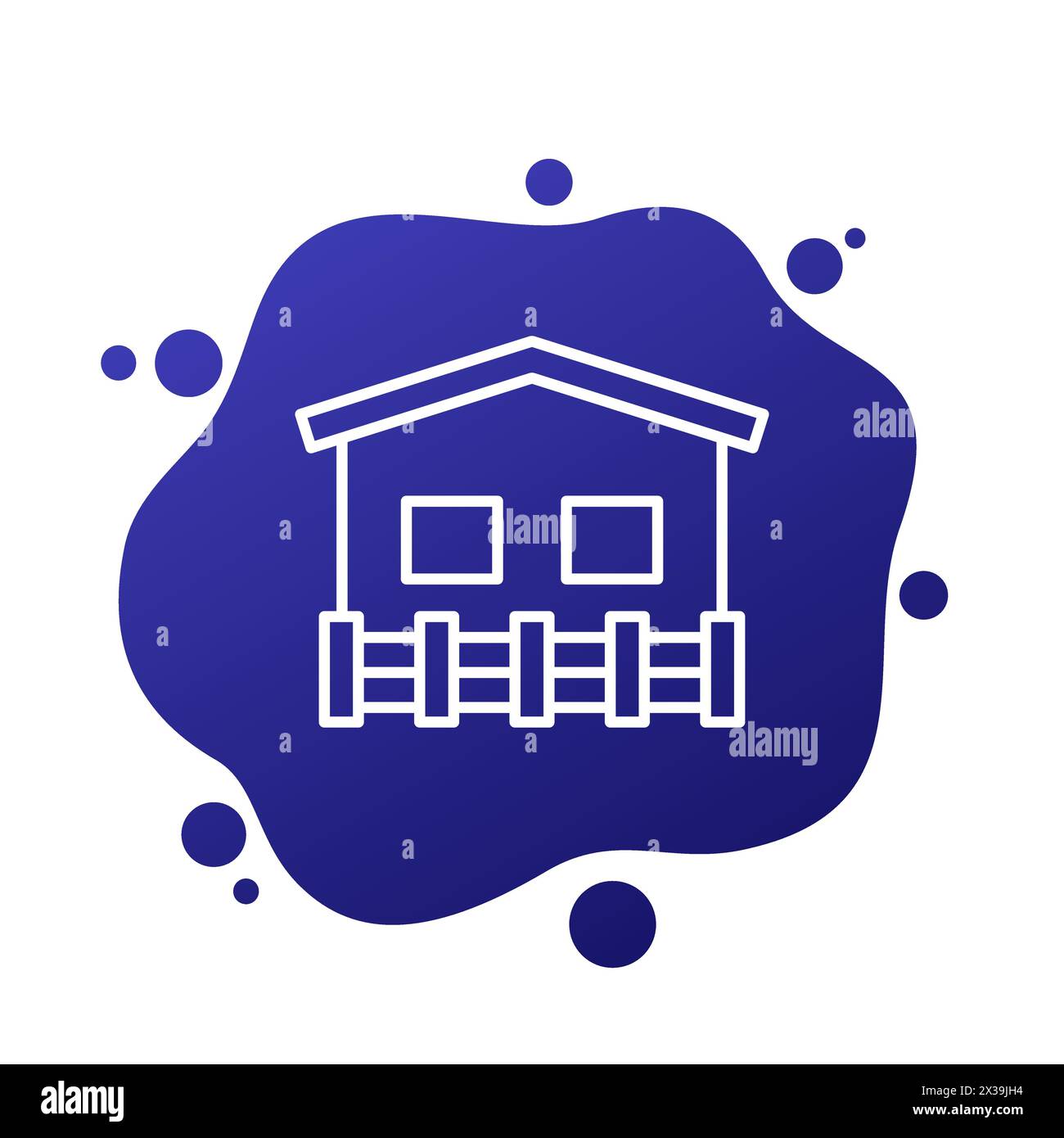 Family house backyard Cut Out Stock Images & Pictures - Alamy