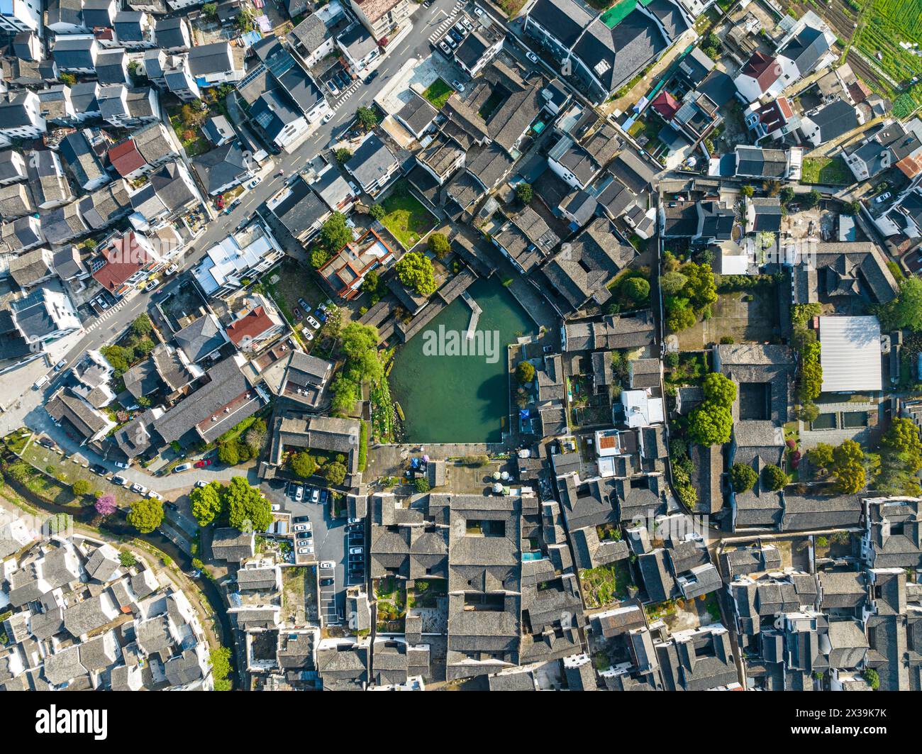 Hangzhou, China. 25th Apr, 2024. An aerial photo taken in Hangzhou ...